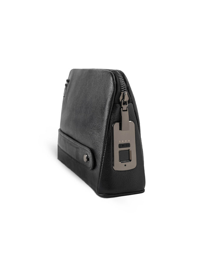 Aegis Anti-Theft Fingerprint Lock Leather Handbag by SEOR | App Connec
